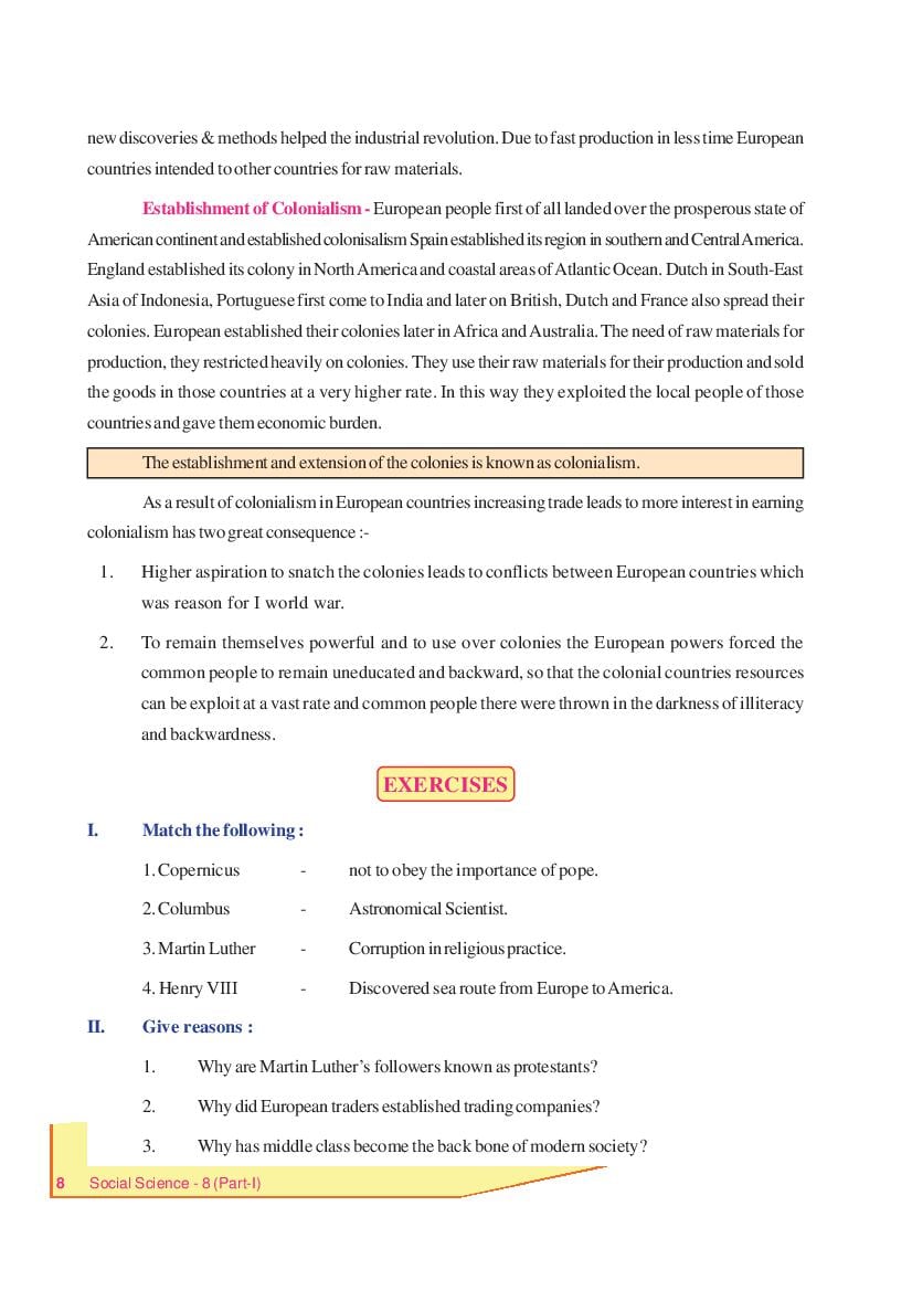 CGBSE Class 8th SST History & Civics Book PDF in English Medium ...
