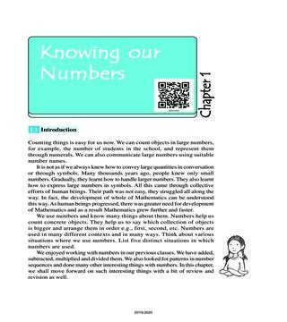 NCERT Book Class 6 Maths Chapter 1 Knowing our Number