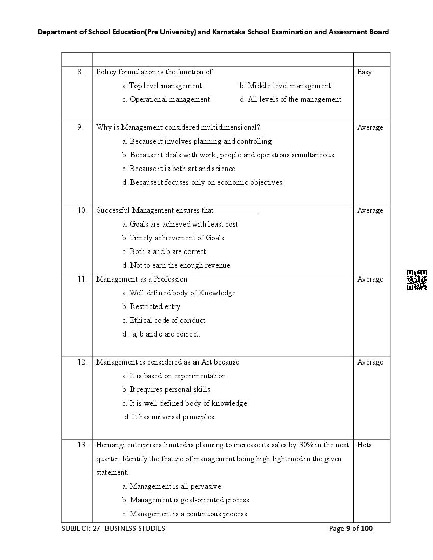 2nd PUC Business Studies Textbook Pdf Download Baseoniseo