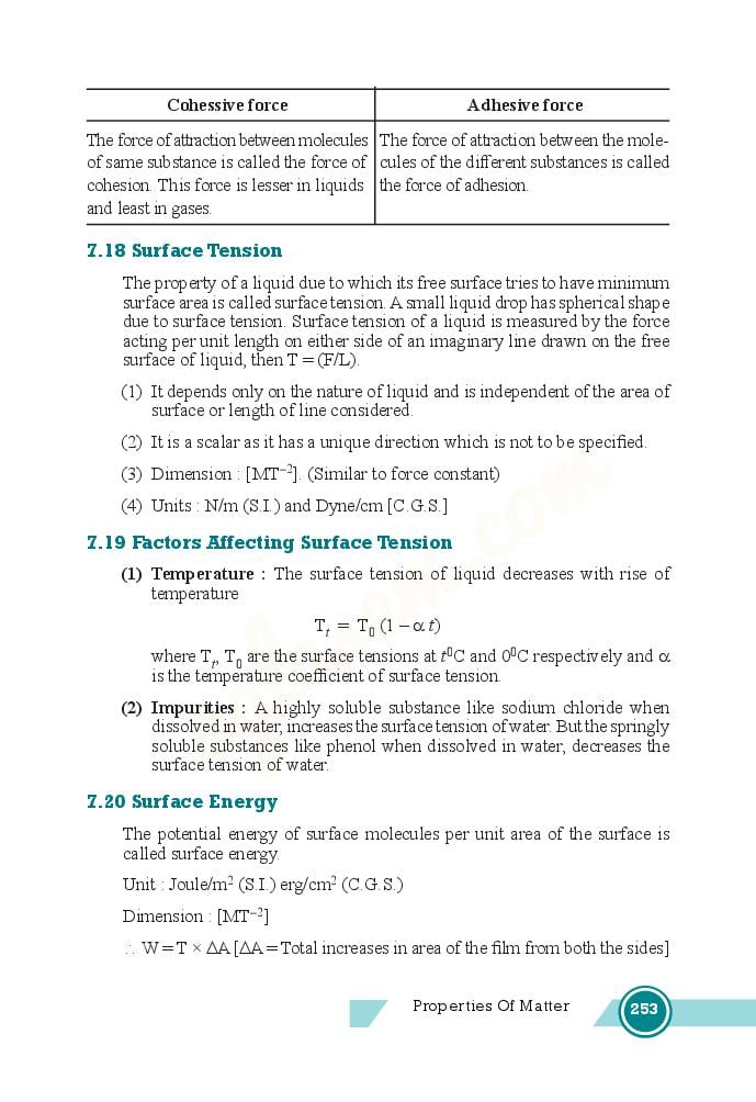 Class 11 Physics Notes for Matter (PDF) - Study Material - AglaSem