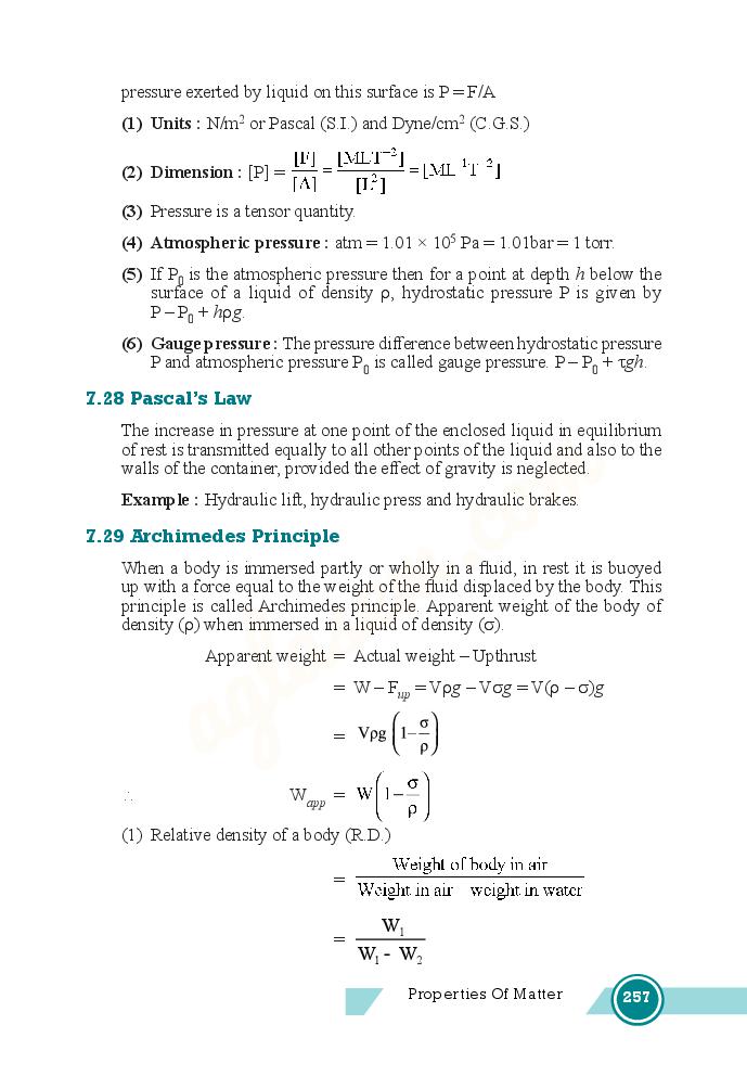 Class 11 Physics Notes for Matter (PDF) - Study Material - AglaSem