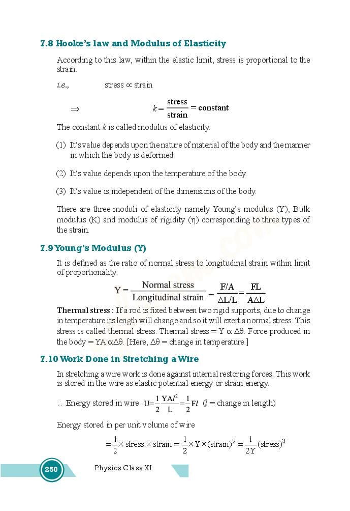 Class 11 Physics Notes for Matter (PDF) - Study Material - AglaSem