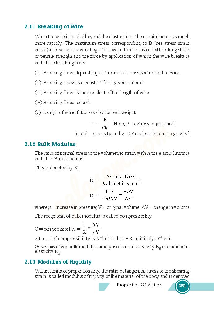 Class 11 Physics Notes for Matter (PDF) - Study Material - AglaSem
