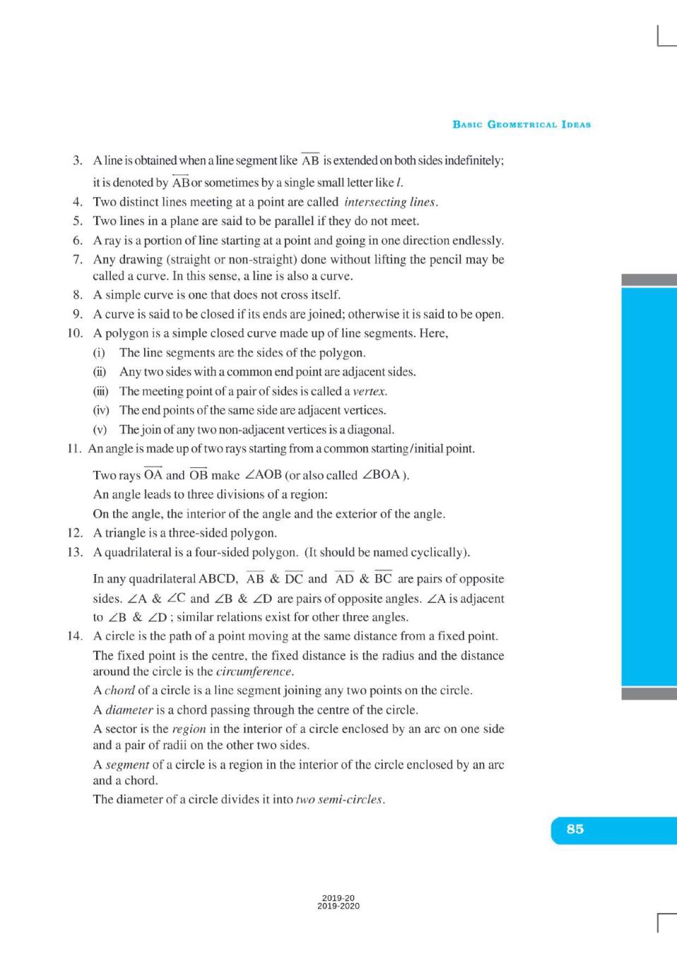 NCERT Book Class 6 Maths Chapter 4 Basic Geometrical Ideas PDF NCERT Book Class 6 Maths Chapter 4 Basic Geometrical Ideas PDF
