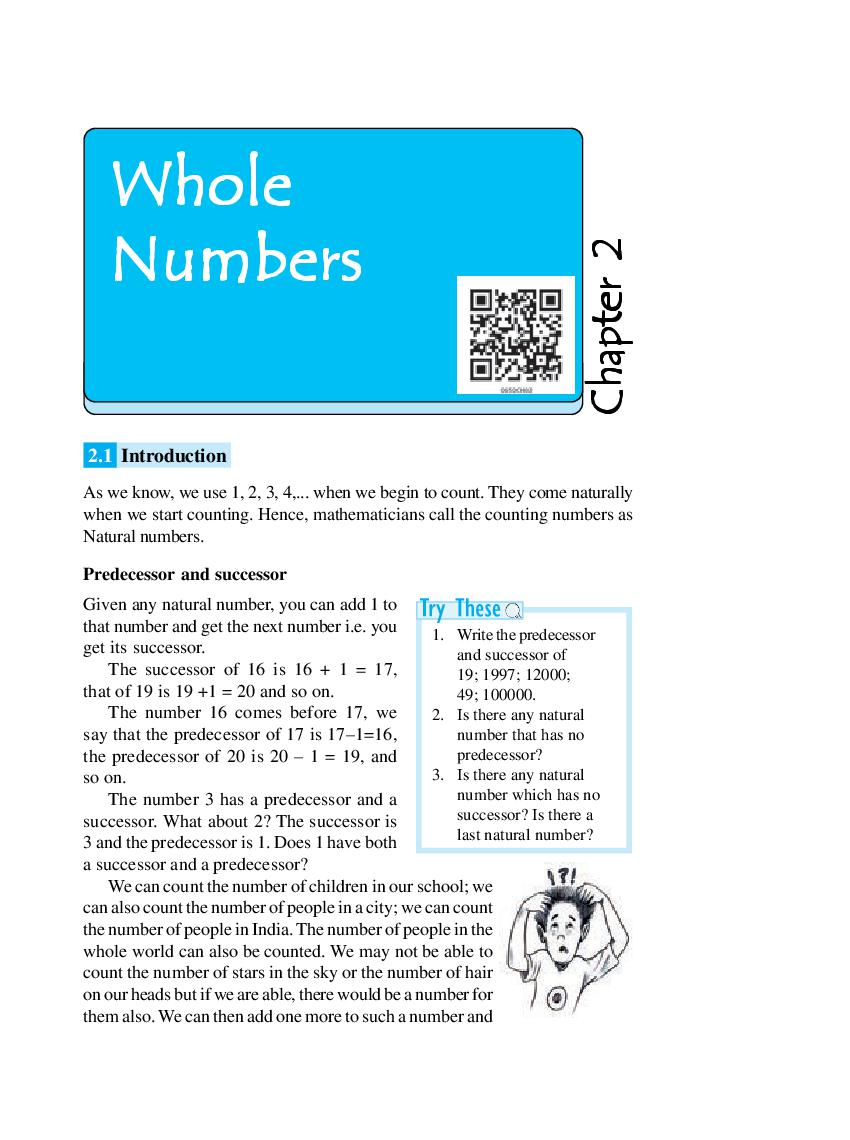 NCERT Book Class 6 Maths Chapter 2 Whole Numbers AglaSem Schools
