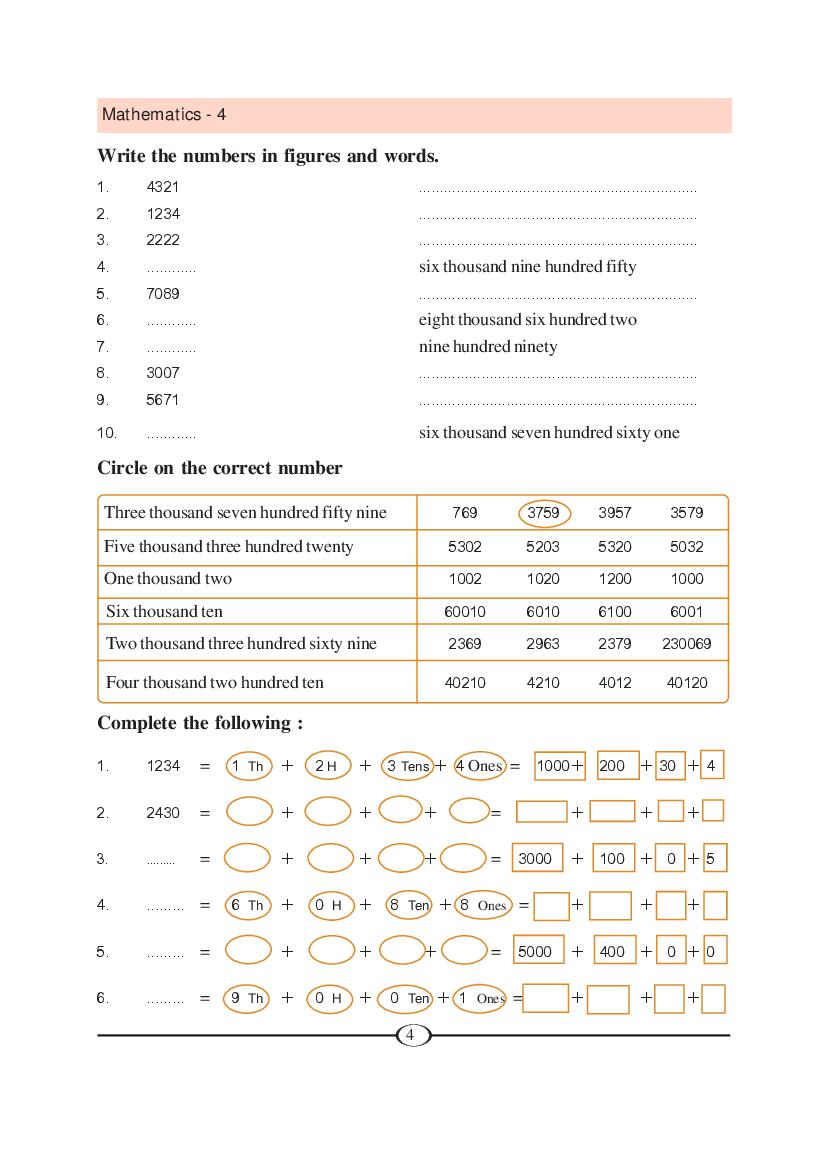 CG Board Class 4 Maths Book PDF Download Chhattisgarh Board Textbook