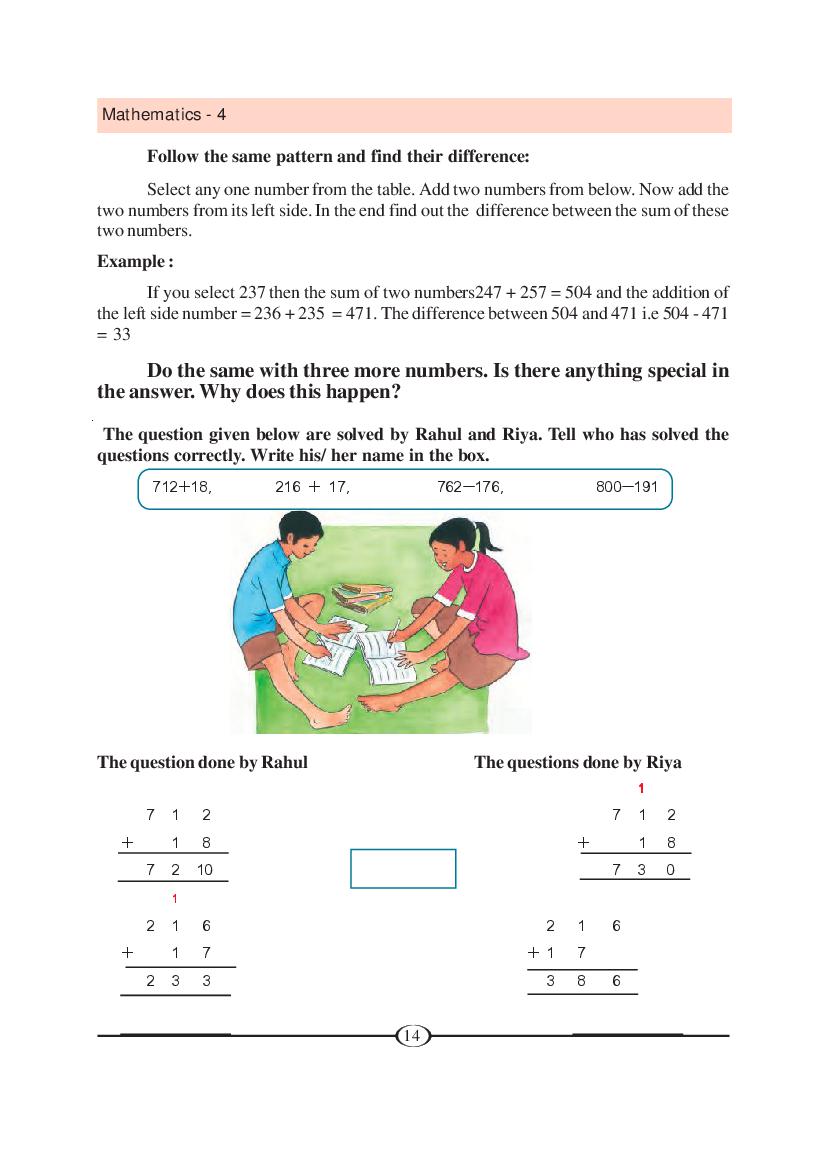 CGBSE Class 4th Maths Book PDF In English Medium Download Online