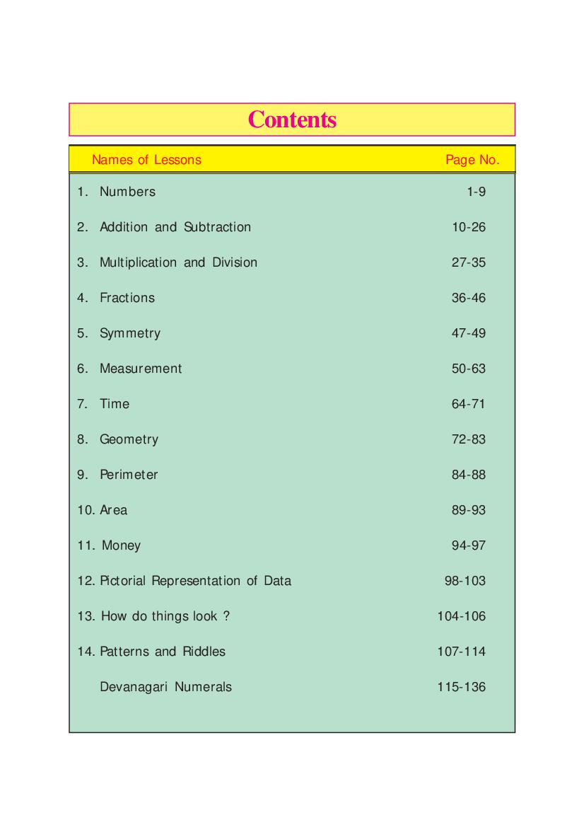 CG Board Class 4 Maths Book PDF Download Chhattisgarh Board Textbook