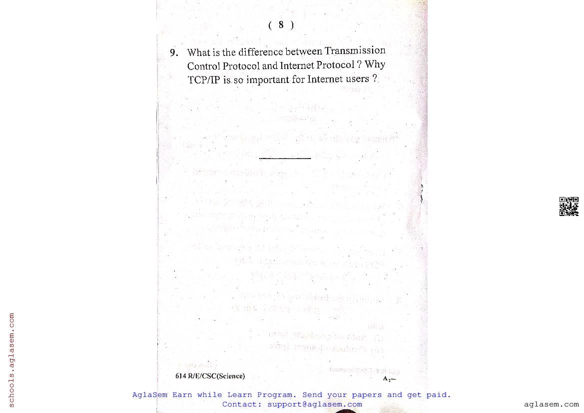 Odisha CHSE Class 12 Computer Science Question Paper 2024 (PDF) - AglaSem