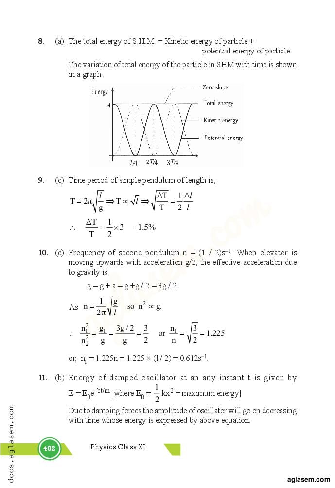 Class 11 Physics Notes for Oscillations and Waves (PDF) - Study ...