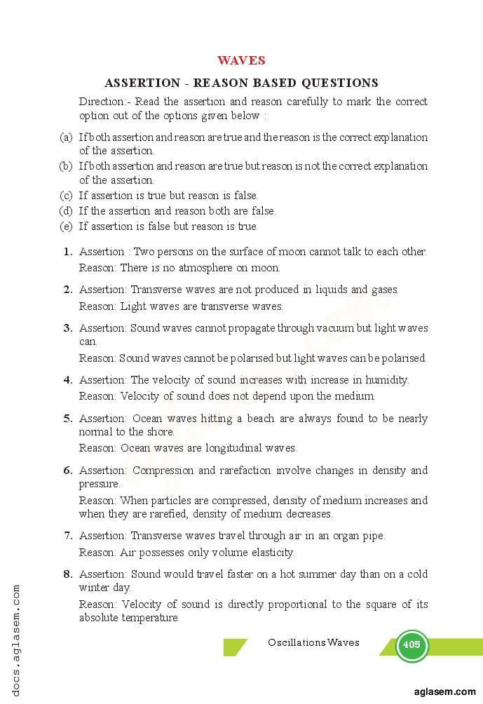 Class 11 Physics Notes for Oscillations and Waves (PDF) - Study ...
