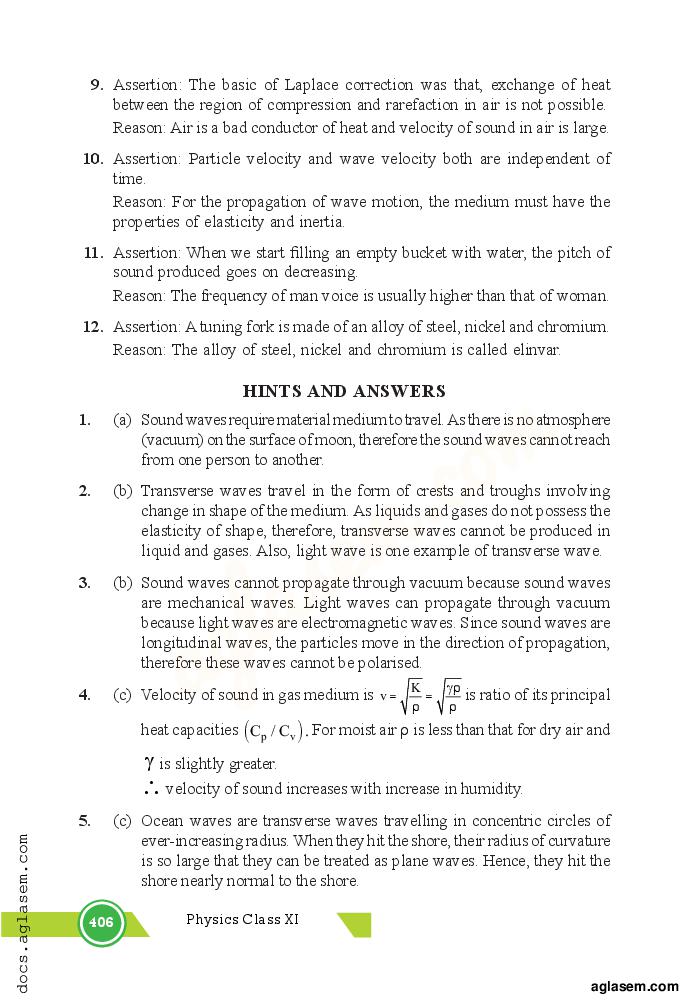 Class 11 Physics Notes for Oscillations and Waves (PDF) - Study ...