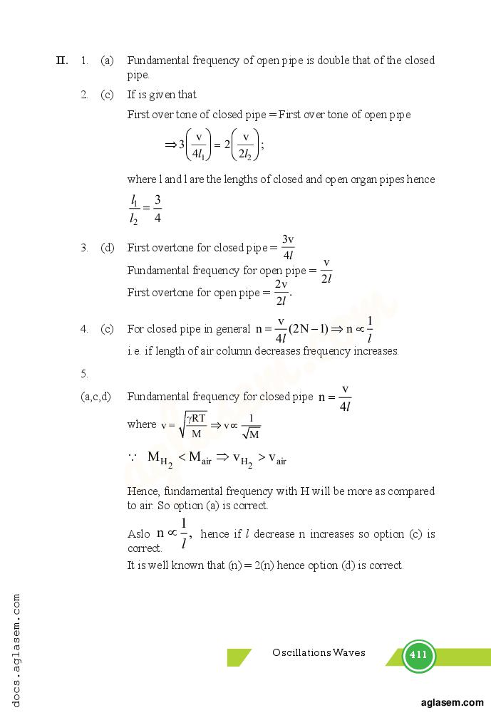 Class 11 Physics Notes for Oscillations and Waves (PDF) - Study ...