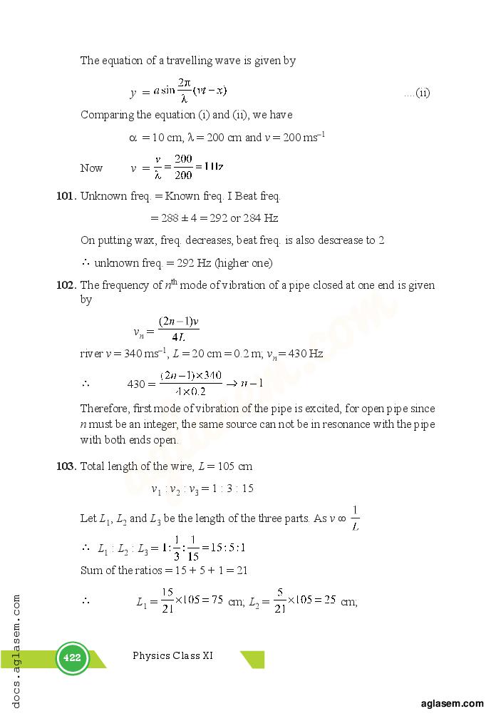 Class 11 Physics Notes for Oscillations and Waves (PDF) - Study ...