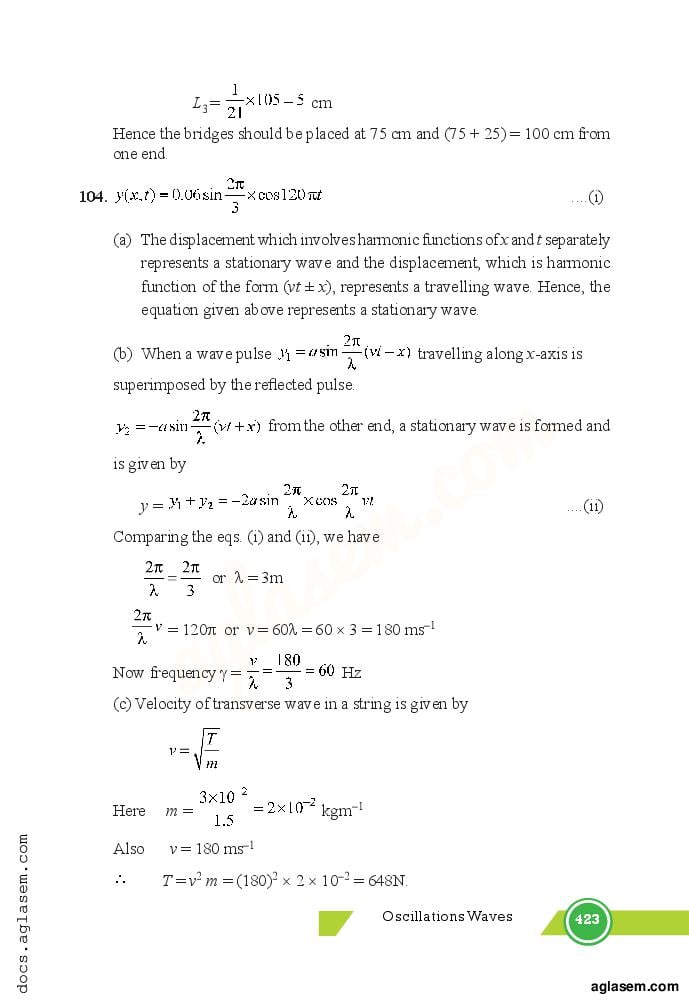 Class 11 Physics Notes for Oscillations and Waves (PDF) - Study ...