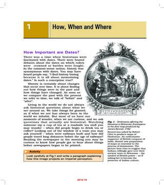NCERT Book Class 8 Social Science (History) Chapter 1 How, When and Where