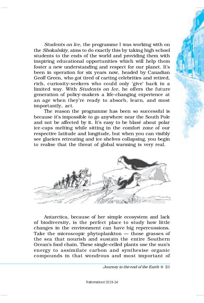 CBSE Class 12 English Vistas Chapter 3 Journey To The End Of Earth CBSE Class 12 English Vistas Chapter 3 Journey To The End Of Earth