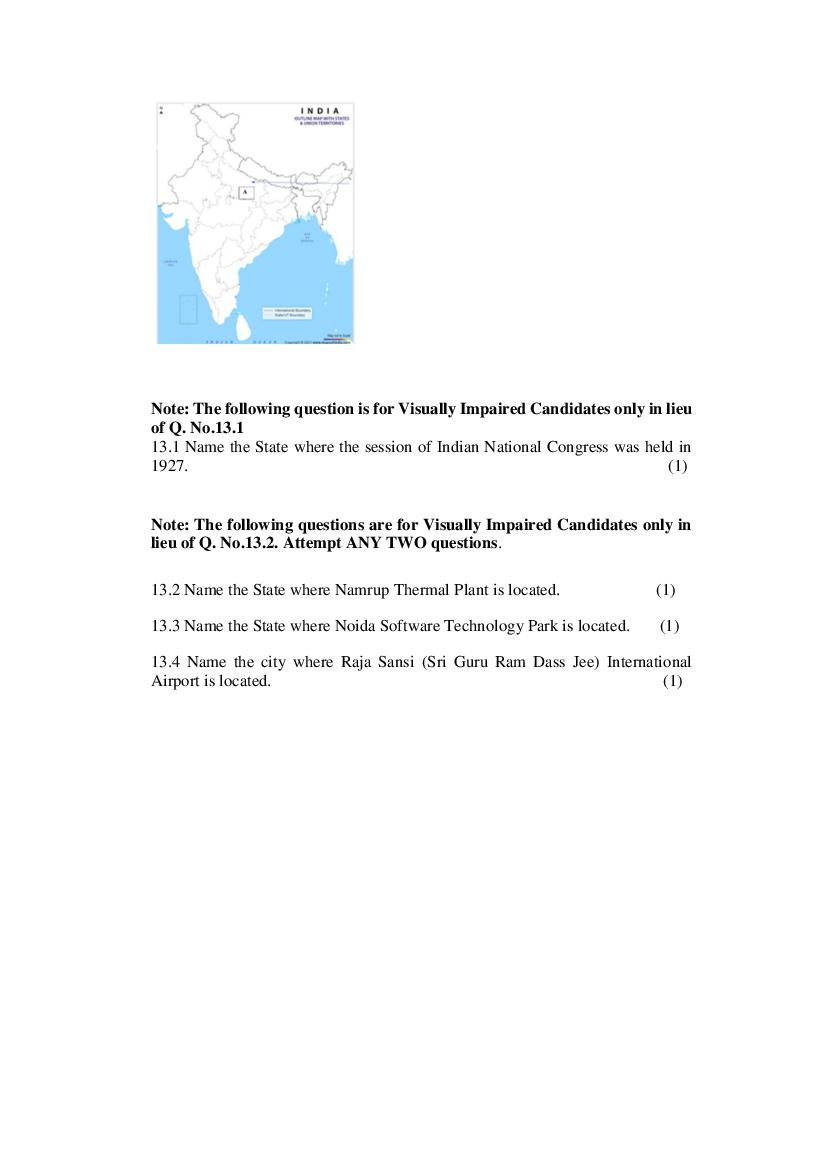 CBSE Sample Paper 2022 Class 10 Social Science - Term 2, Term 1 PDF ...