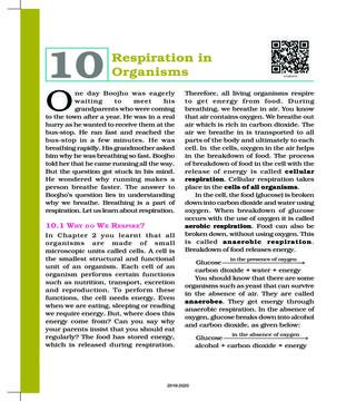 NCERT Book Class 7 Science Chapter 10 Respiration in Organisms