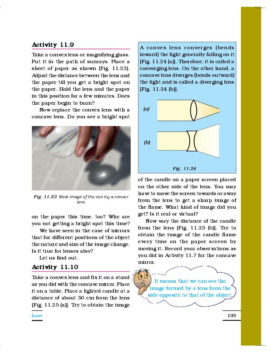 NCERT Book Class 7 Science Chapter 11 Light 2024 25 Session 