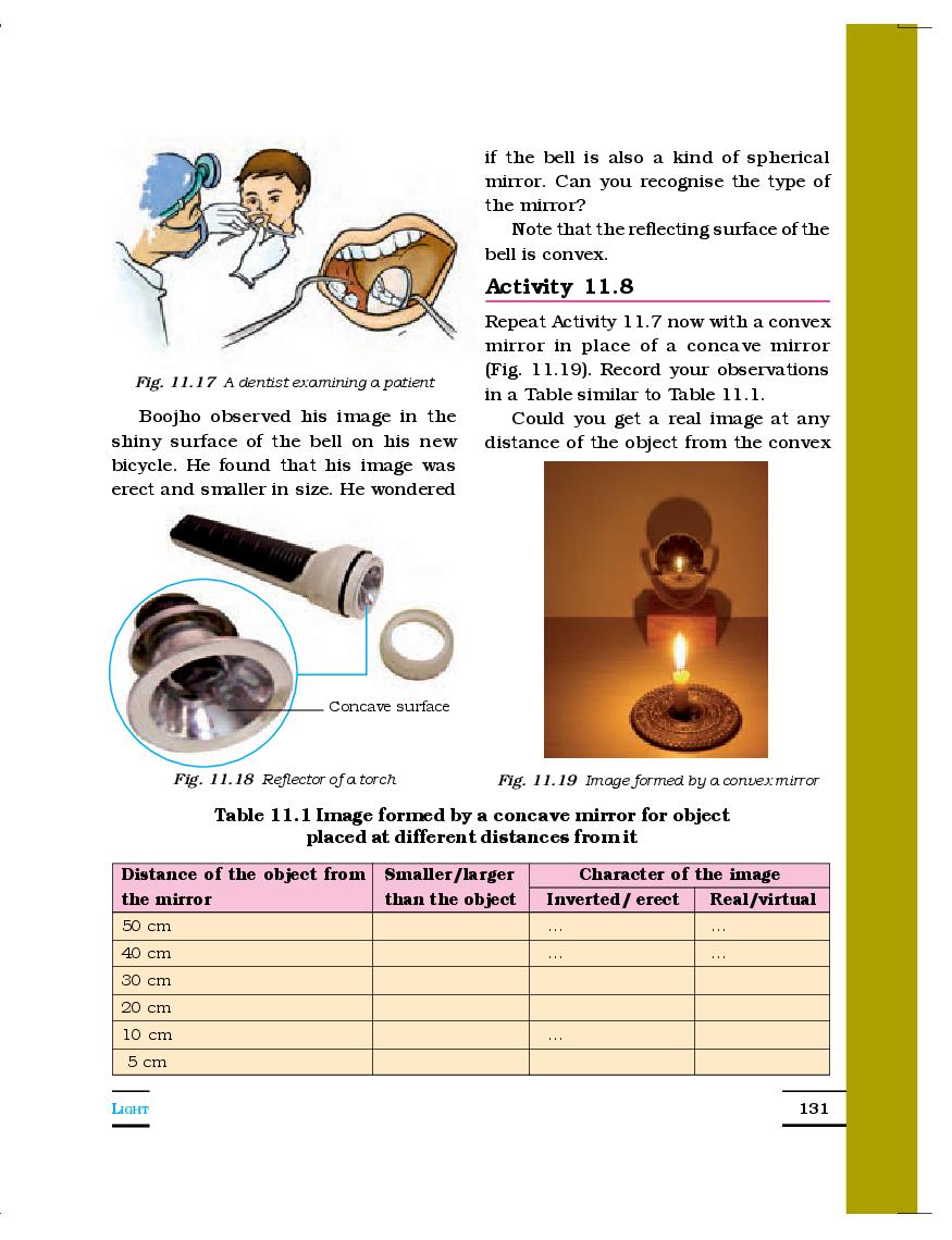 NCERT Book Class 7 Science Chapter 11 Light 2024 25 Session 