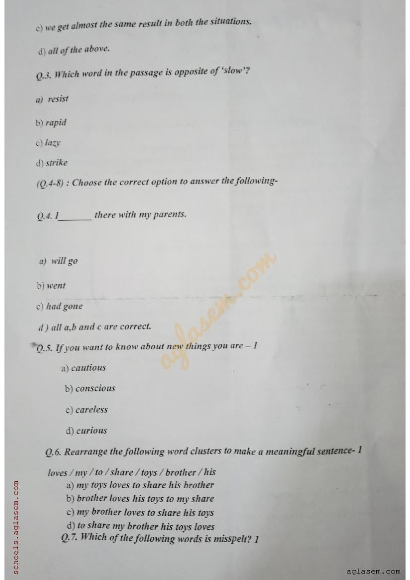 UP Board Class 10 English Pre-Board Exam Question Paper 2024 (PDF ...