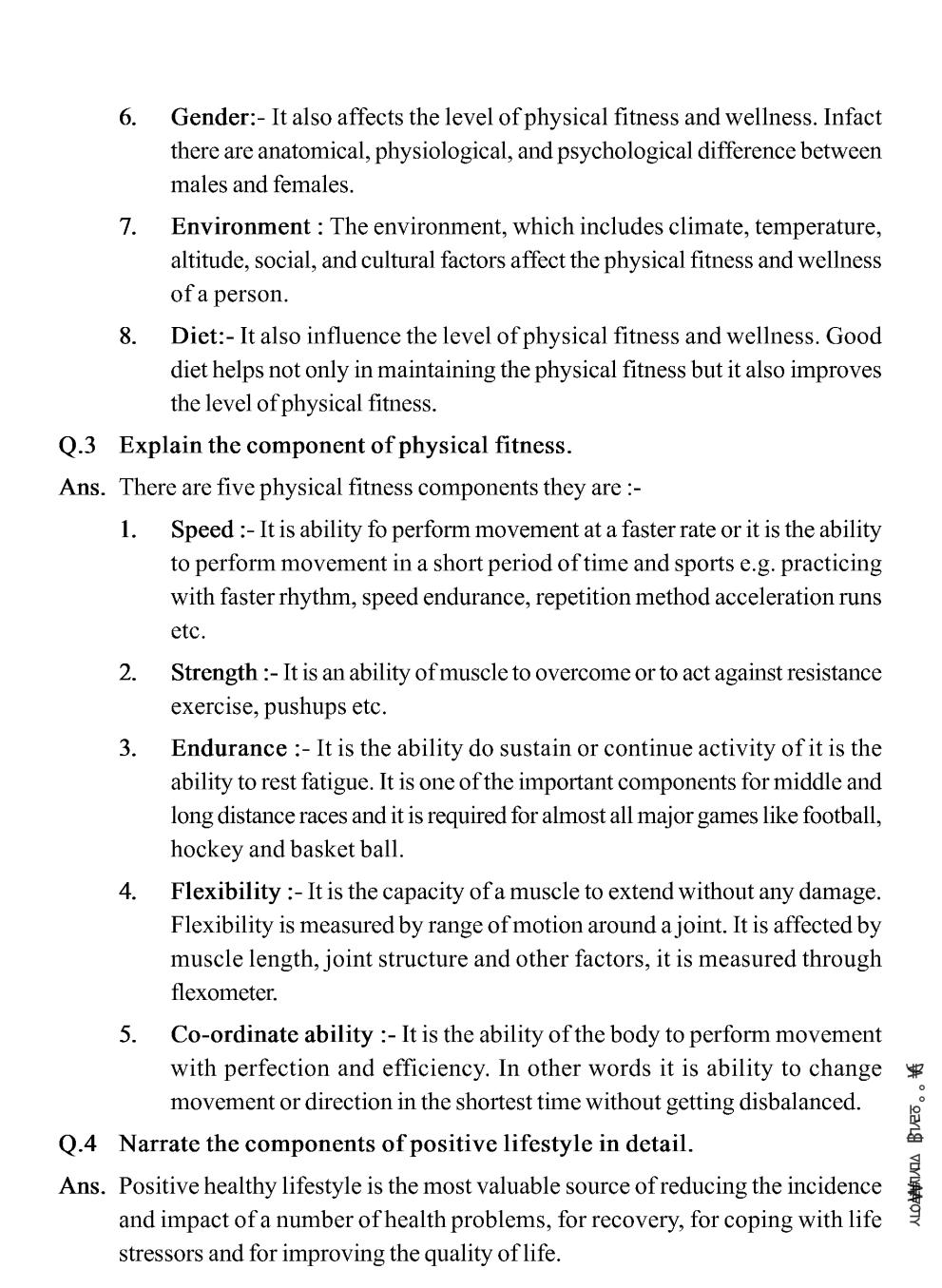 Class 11 Physical Education Notes For Physical Fitness Wellness And Class 11 Physical Education Notes For Physical Fitness Wellness And