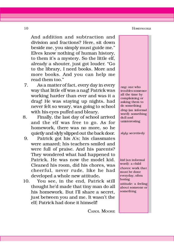 NCERT Book Class 6 English Chapter 1 A House A Home Who Did Patrick s