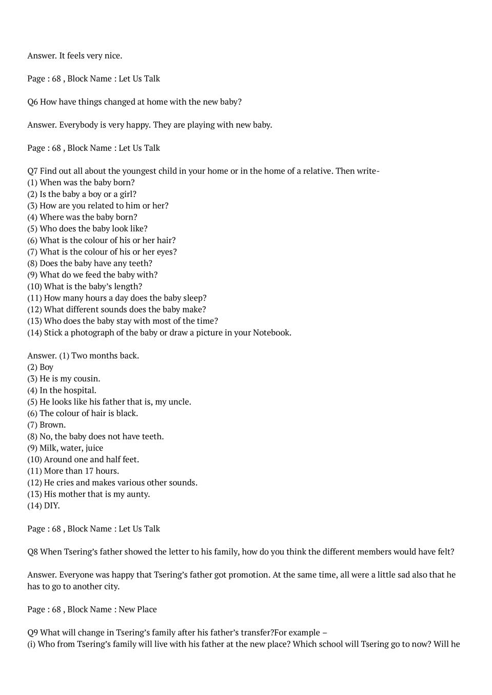 NCERT Solutions For Class 4 EVS Chapter 9 Changing Families Class 4 