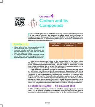 NCERT Book Class 10 Science Chapter 4 Carbon and its Compounds