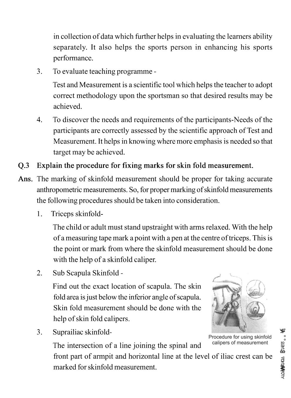 Class 11 Physical Education Notes For Test Measurement And Evaluation