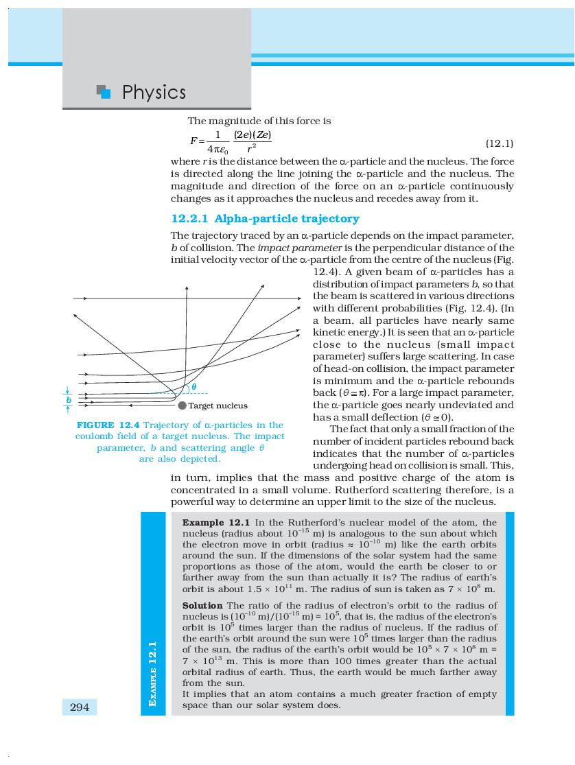 NCERT Book Class 12 Physics Chapter 12 Atoms AglaSem Schools