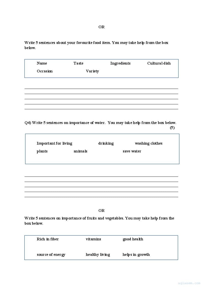 Class 3 English Sample Paper 2026 PDF - Download English Model Question Paper - AglaSem