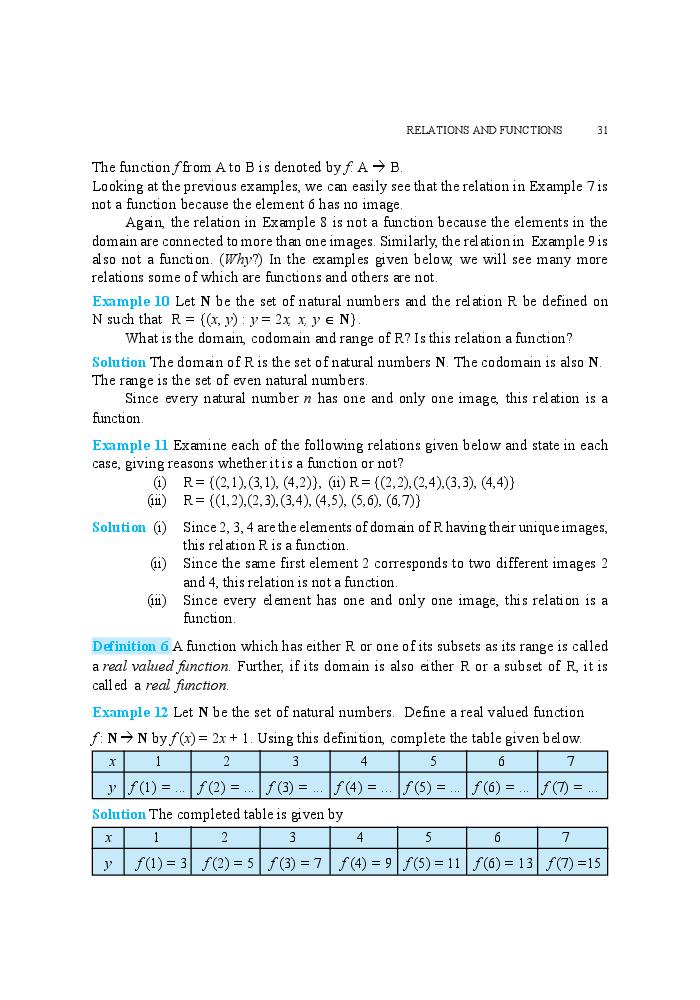 NCERT Book Class 11 Maths Chapter 2 Relations And Functions PDF 