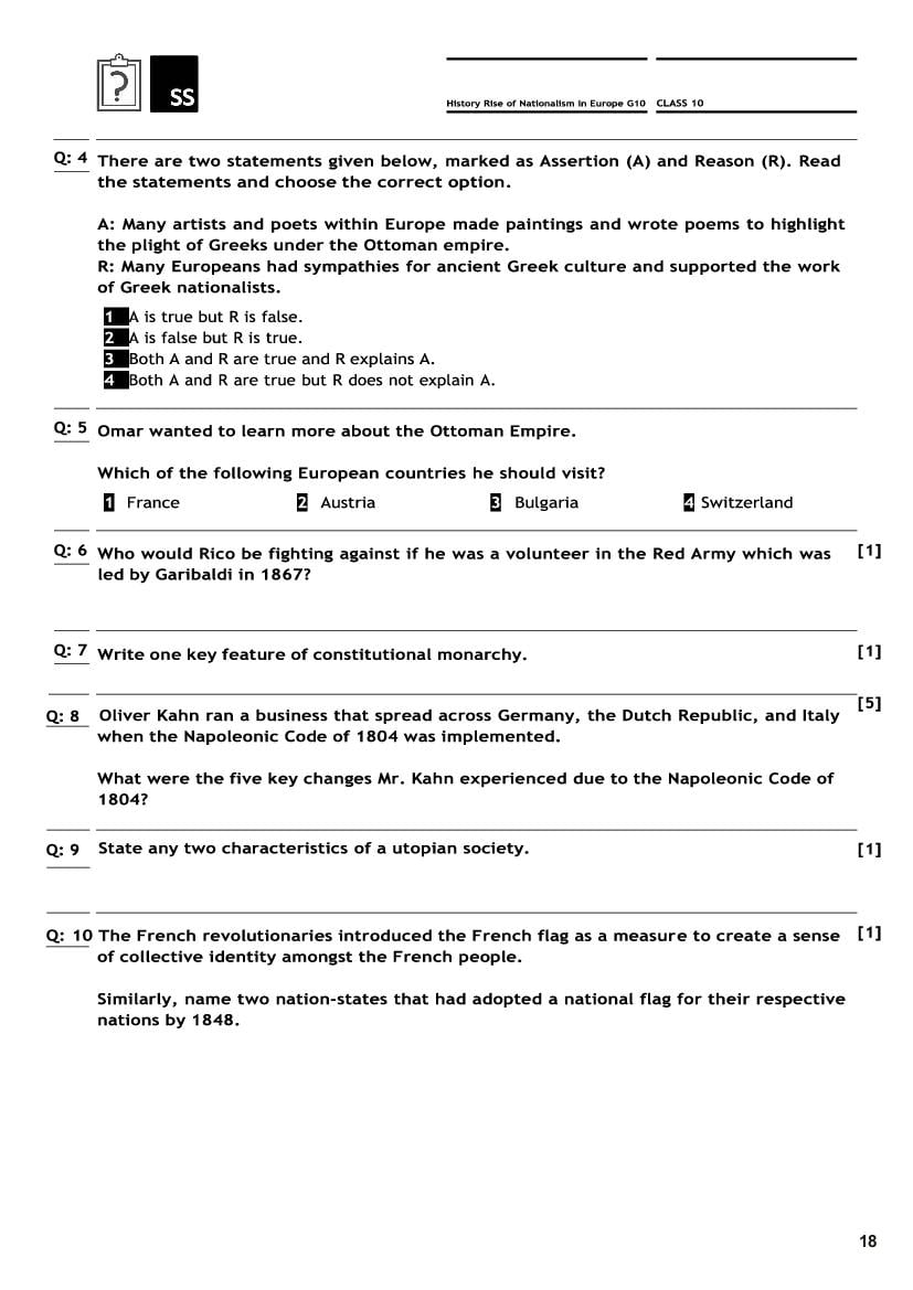 Class 10 Social Science Competency Based Questions 2025 - Download PDF ...