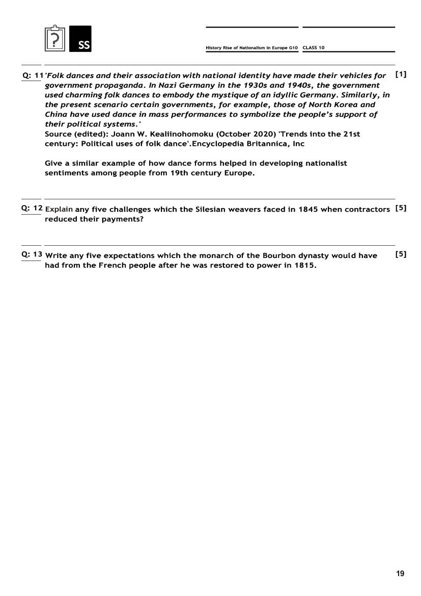 Class 10 Social Science Competency Based Questions 2025 - Download PDF ...