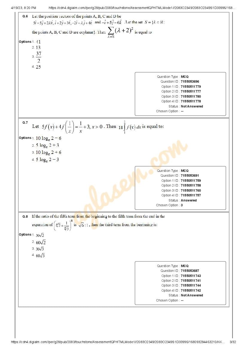 JEE Main 2023 Question Paper (PDF) – Free Download Here - OneEdu24