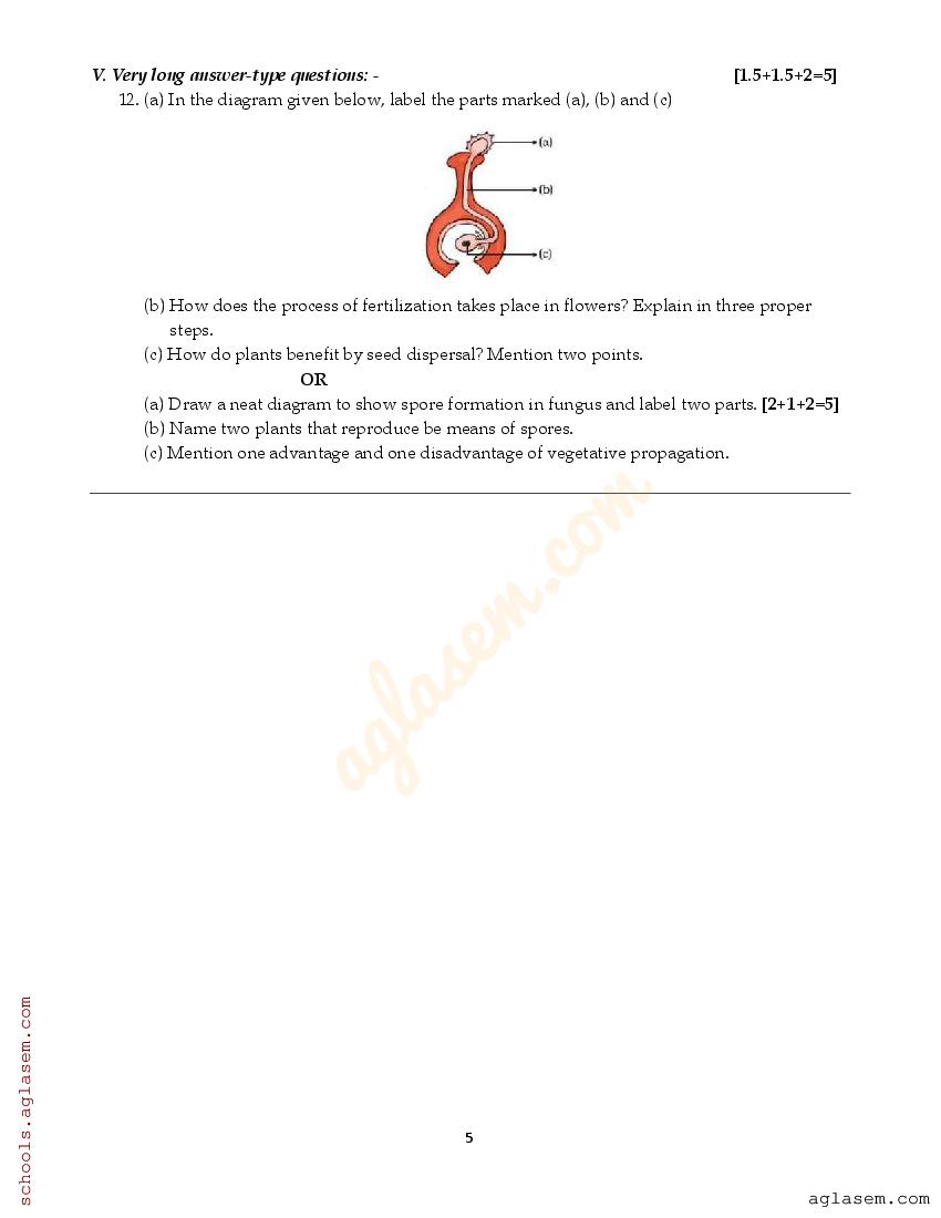 Class 7 Science Question Paper 2023 (PDF) - 7th Annual Exam Science ...