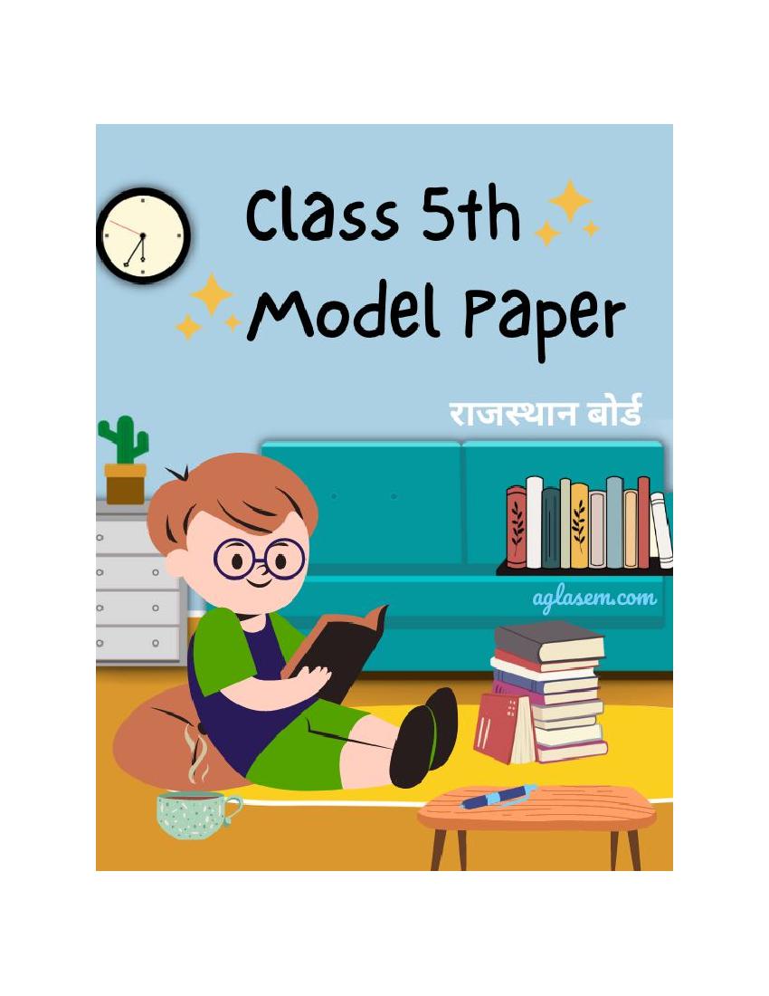 Rajasthan Board Class 5th Model Question Paper 2023 English