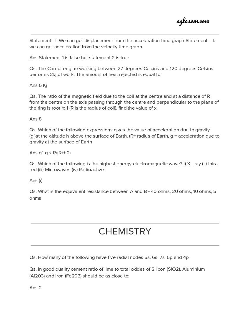 JEE Main 8 April 2023 Shift 2 Question Paper Answer Key PDF Available