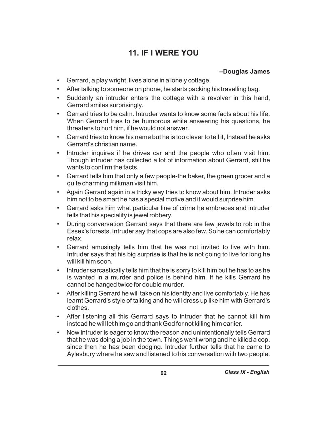 Class 9 English If I Were You Notes Important Question Practice Paper Class 9 English If I Were You Notes Important Question Practice Paper