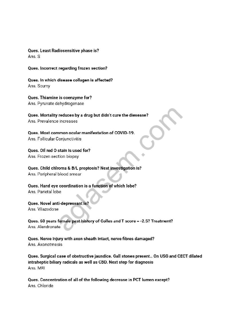 INI CET 2021 Question Paper (July, November) - Check Recall Questions Here