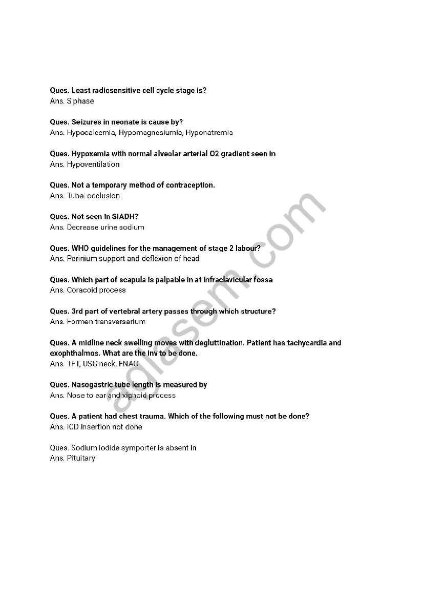 INI CET 2021 Question Paper (July, November) - Check Recall Questions Here