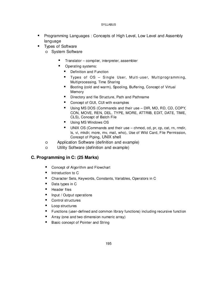 WBCHSE Class 11 Computer Science Syllabus 2023 PDF West Bengal 