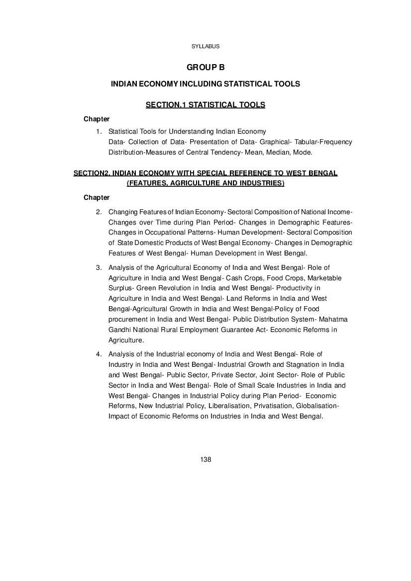WBCHSE Class 11 Economics Syllabus 2023 PDF West Bengal Board Class WBCHSE Class 11 Economics Syllabus 2023 PDF West Bengal Board Class