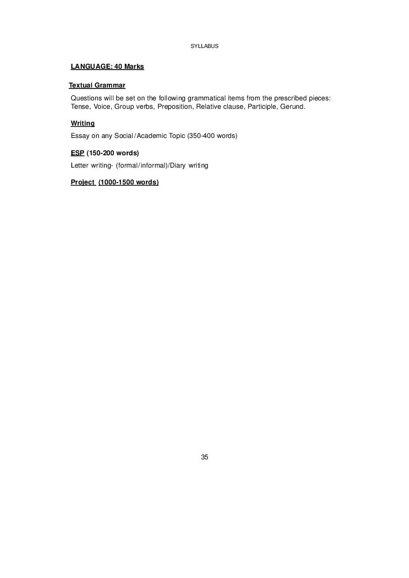 WBCHSE Class 11 English Syllabus 2023 PDF West Bengal Board Class