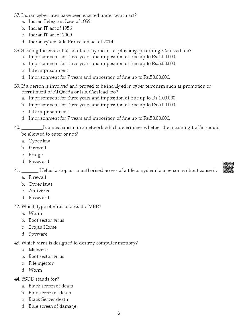 Class 8 Computer Science Half Yearly Question Paper 2024 | Download 8th ... Class 8 Computer Science Half Yearly Question Paper 2024 | Download 8th ...