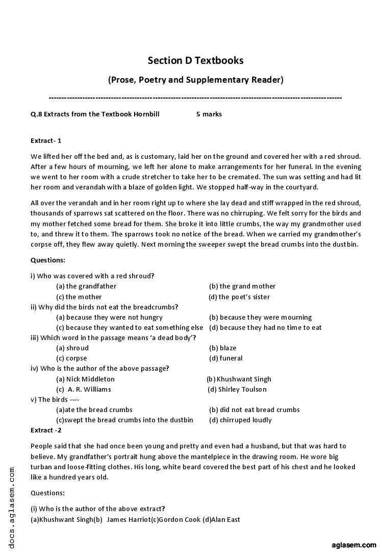 Class 11 English Question Bank PDF Important Questions For Class 11 Class 11 English Question Bank PDF Important Questions For Class 11