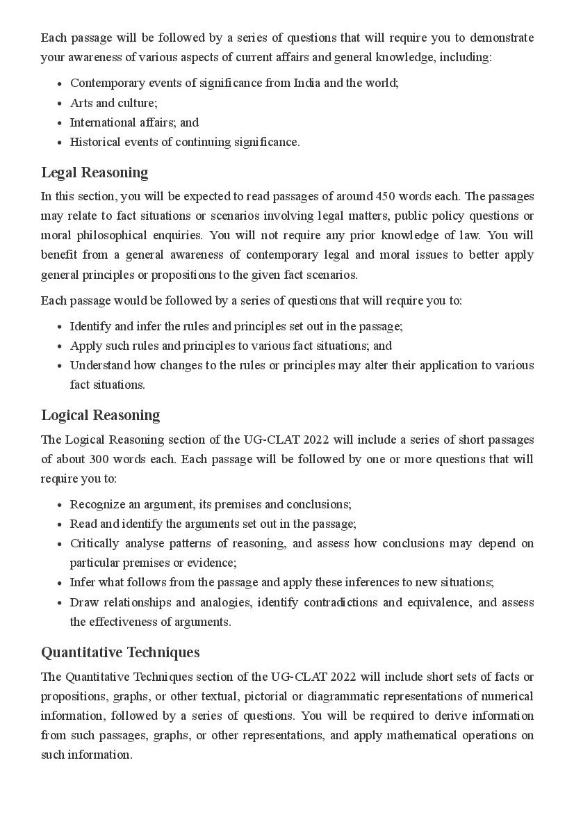 CLAT Syllabus 2022 PDF Download, Exam Pattern, Guide (Official)