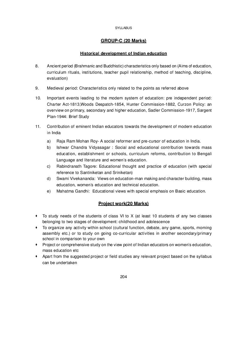 WBCHSE Class 11 Education Syllabus 2024 PDF West Bengal Board Class WBCHSE Class 11 Education Syllabus 2024 PDF West Bengal Board Class
